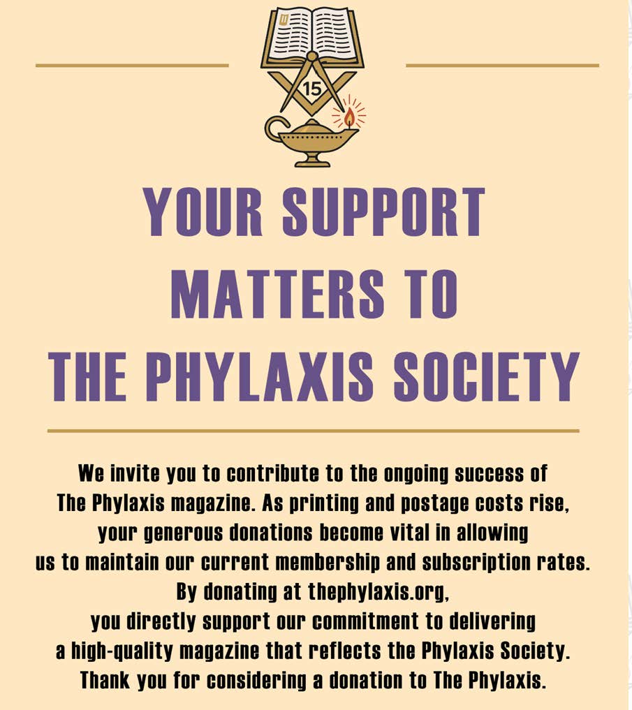 Your Support Matters | The Phylaxis Society